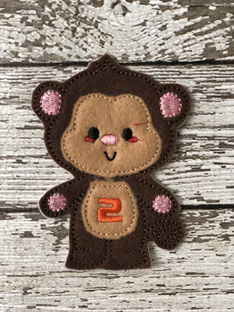 5 Little Monkeys Felt Finger Puppets Monkey Finger Puppets - Etsy