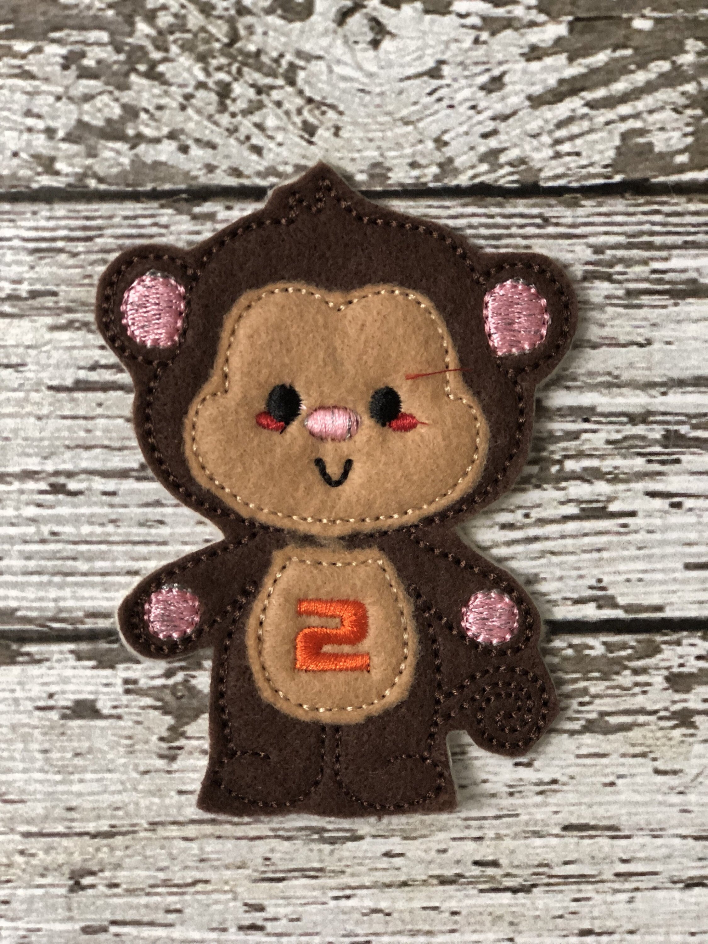 5 Little Monkeys Felt Finger Puppets Monkey Finger Puppets - Etsy