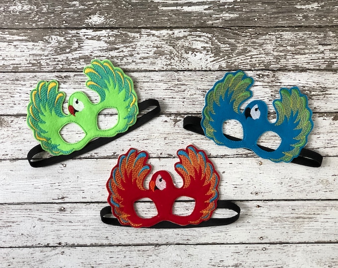 Máscara de loro, máscara de animal, máscara de pájaro colorido - Etsy ...