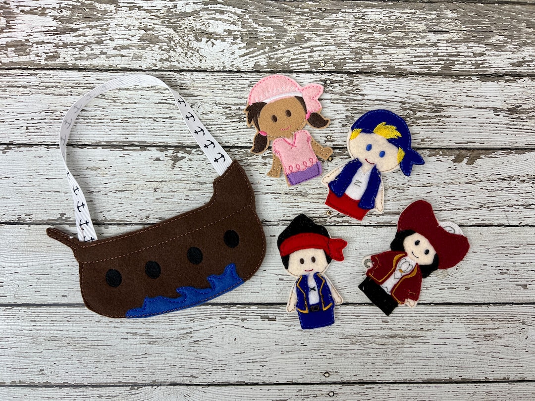Felt Pirate Finger Puppets: Story Time Creative Play - Etsy