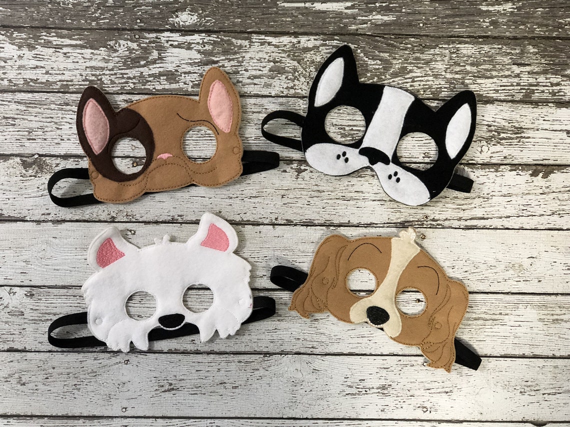 Dog Masks Pet Mask Animal Masks Kids Mask Kids Costumes Dog - Etsy