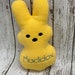 Personalized Peeps Stuffed Bunny Embroidered Easter Bunny Stuffy Easter ...