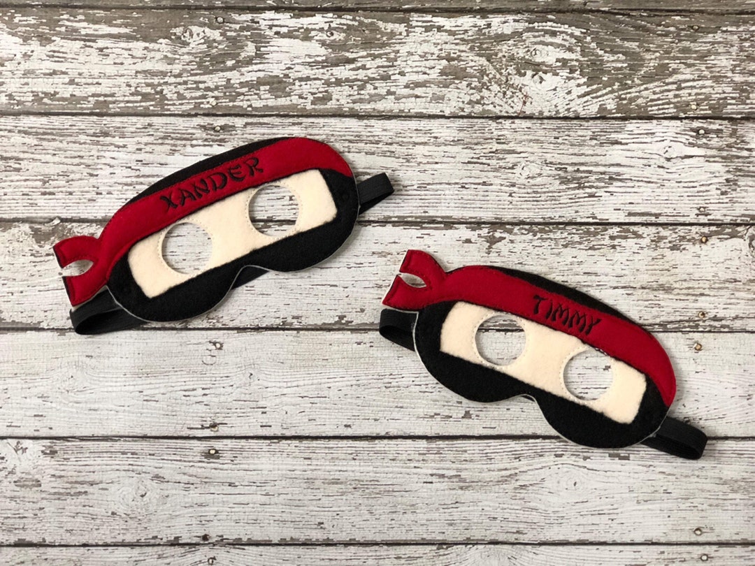 Personalized Felt Ninja Mask: Embroidered Costume Party Favor - Etsy