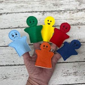 Expressive Emotion Finger Puppets Set | Delightful Story Time Props ...