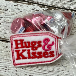 Hugs and Kisses Candy Treat Bag Topper - A Sweet Touch for Any ...