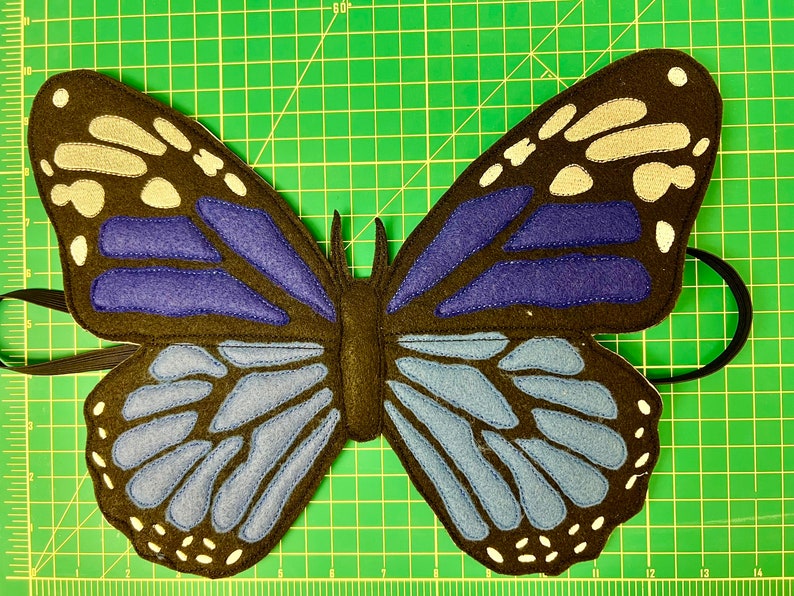 Blue Butterfly Mask Blue Butterfly Wings Butterfly Costume - Etsy