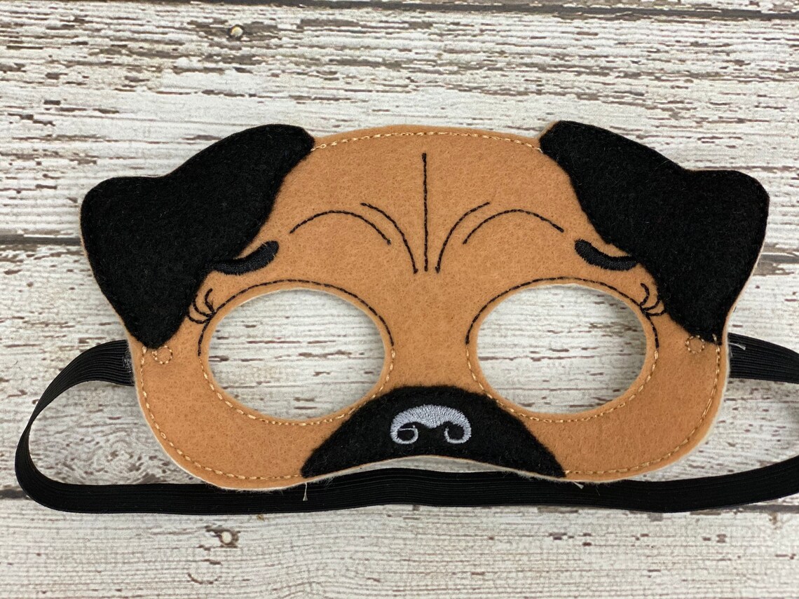 Pug Mask Pug Dog Costume Pug Costume Pet Mask Animal Mask Dog - Etsy