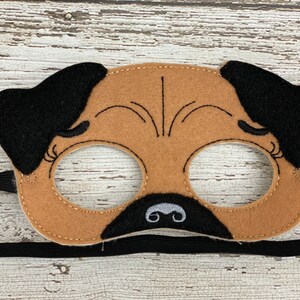 Pug Mask Pug Dog Costume Pug Costume Pet Mask Animal Mask Dog Mask Dog ...