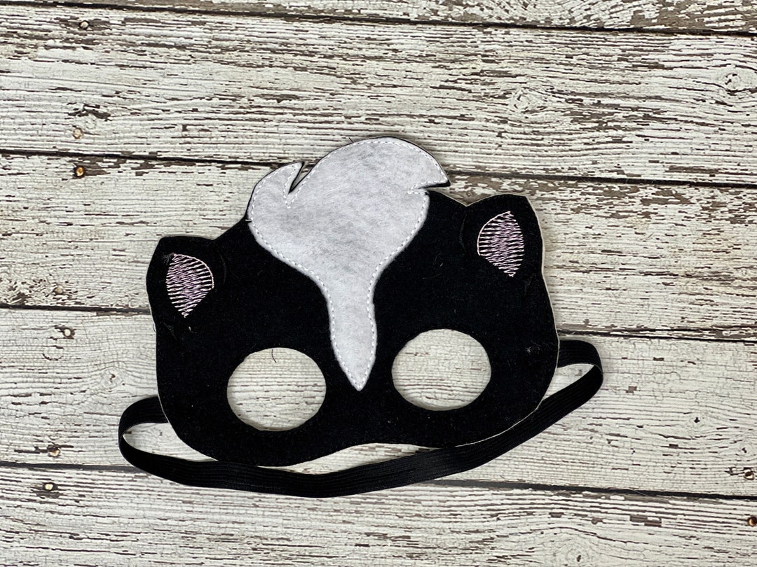 Woodland Skunk Felt Mask for Kids – Perfect Party Accessory & Halloween ...
