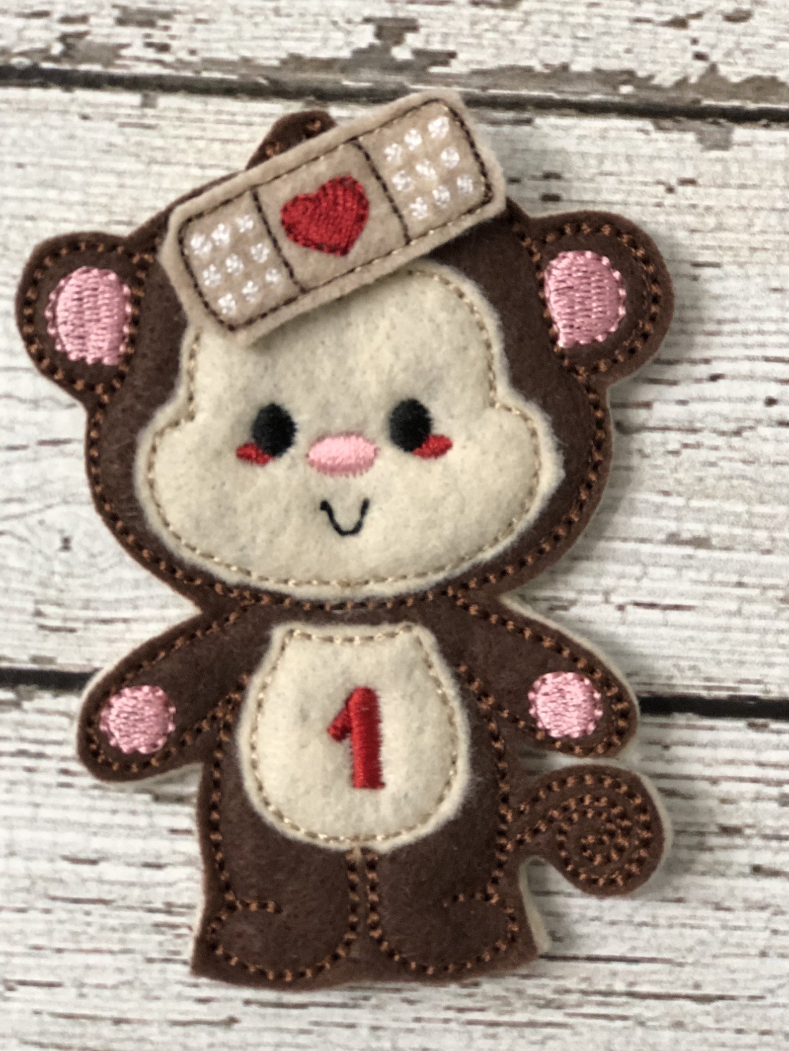 5 Little Monkeys Felt Finger Puppets Monkey Finger Puppets | Etsy