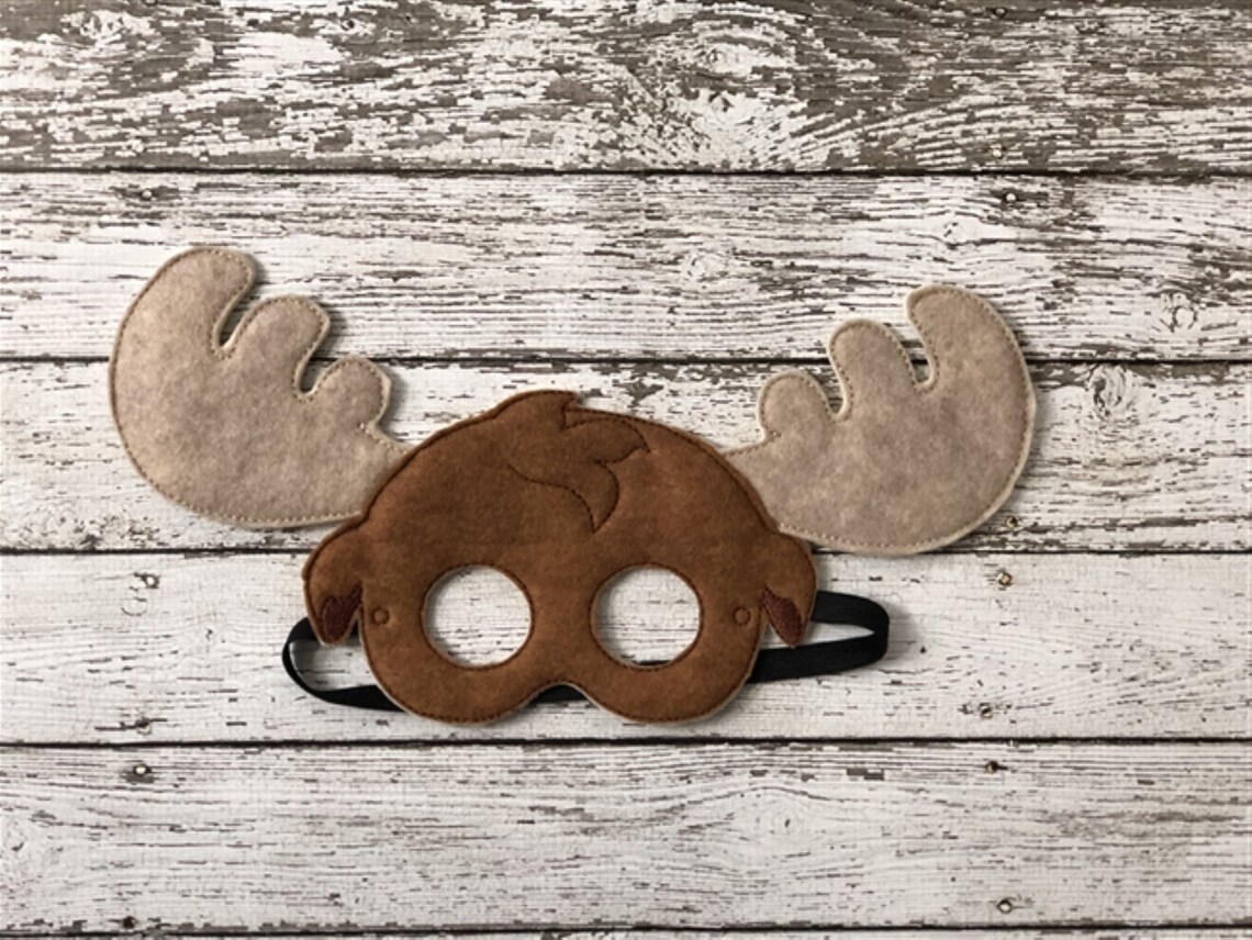 Moose Mask Elk Mask Woodland Animal Masks Kids Masks Kids - Etsy