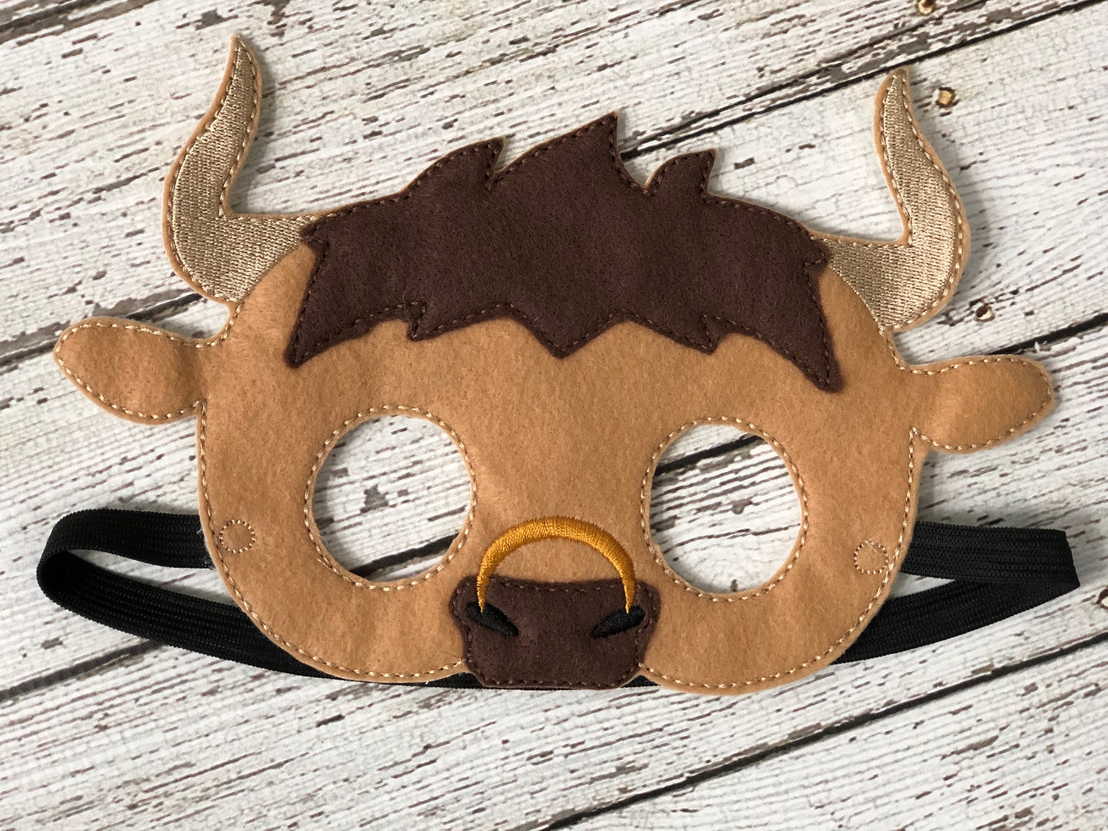 Bull Mask Bull Costume Halloween Mask Taurus Mask Felt Animal - Etsy
