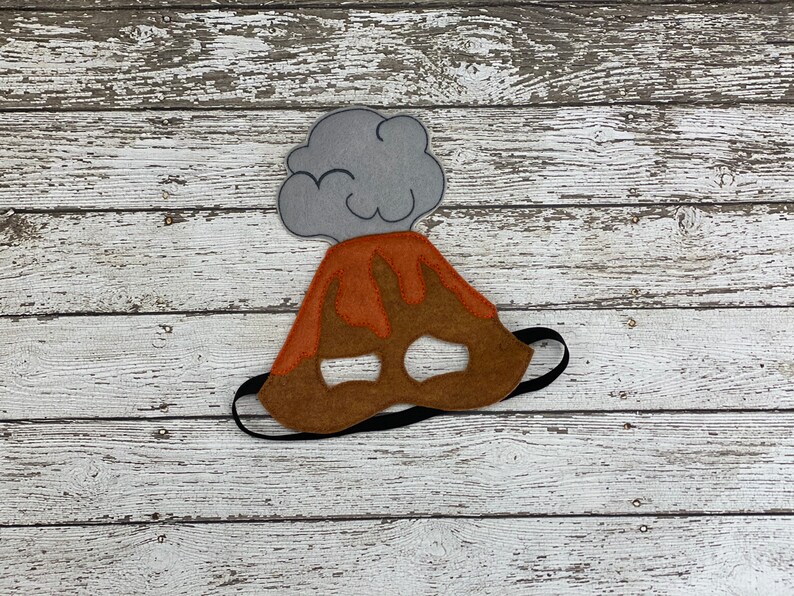 Volcano Mask Erupting Volcano Costume Volcano Halloween - Etsy