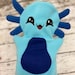 Axolotl Hand Puppet Axolotl Puppet Axolotl Fleece Handpuppet Soft Toy ...
