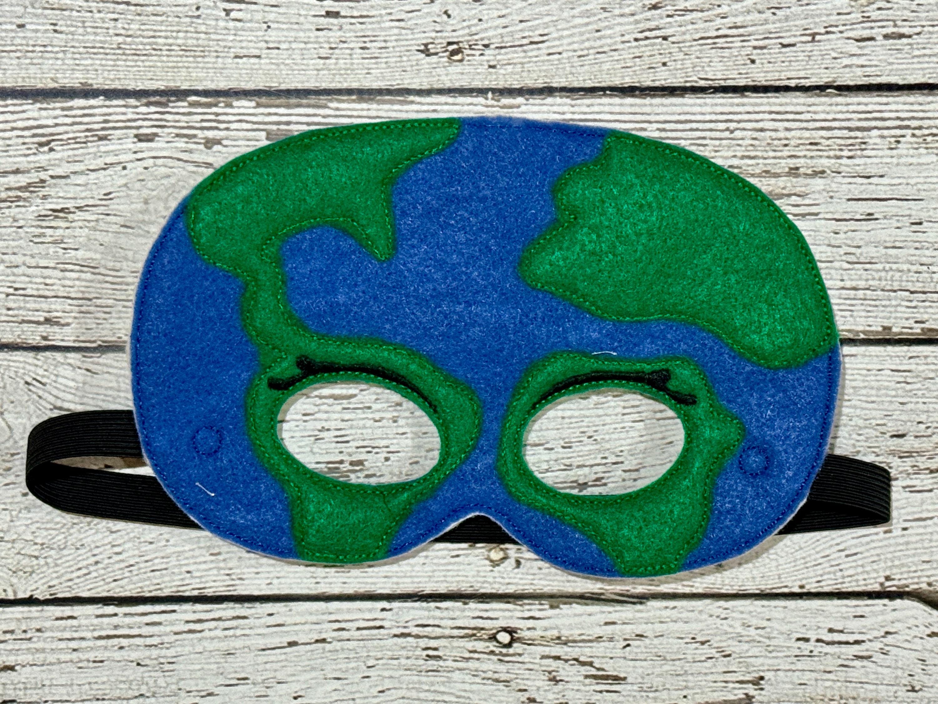 Embroidered Felt Planet Mask: Kids Halloween Costume, Dress up Party ...