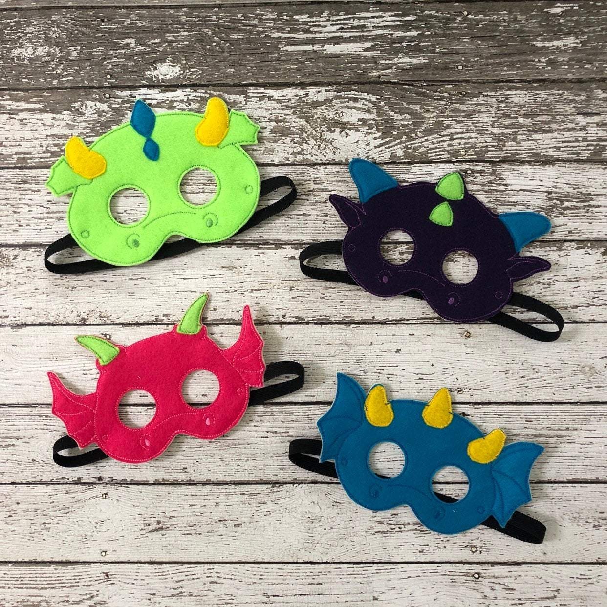 Dragon Felt Masks Dragon Masks Dragon Costume Dragon Party Favors ...