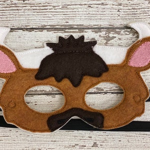 Wildebeest Mask Felt Masks Wildebeest Costumes Wildebeast Mask Gnu Mask ...