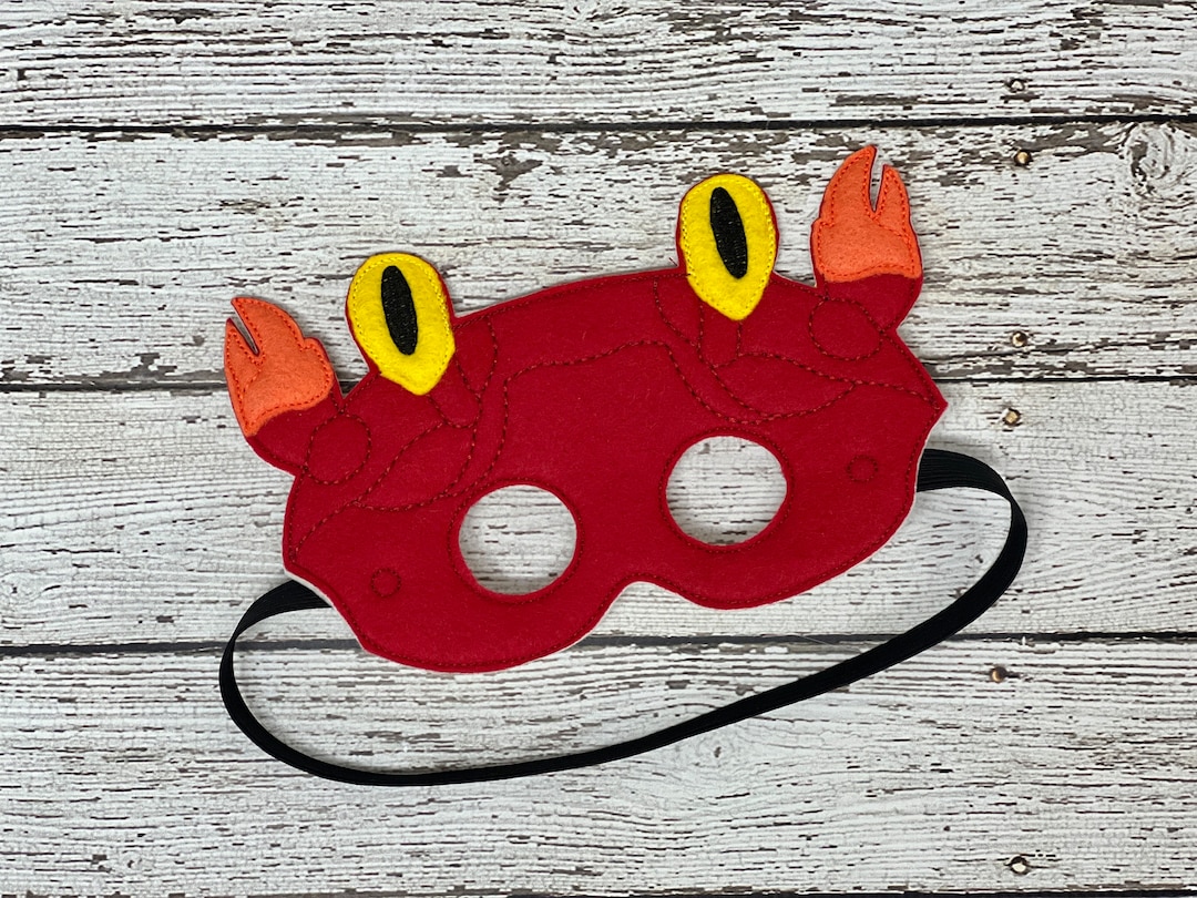 Crab Mask Crab Costume Sea Life Masks Ocean Life Kids Masks Kids ...
