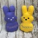 Personalized Peeps Stuffed Bunny Embroidered Easter Bunny Stuffy Easter ...