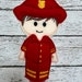 Firefighter Finger Puppet Set Felt Finger Puppets for Kids Handmade ...