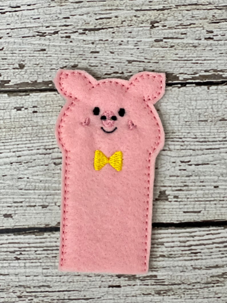 Pig Finger Puppets Pig Felt Finger Puppets Pig Family Finger - Etsy