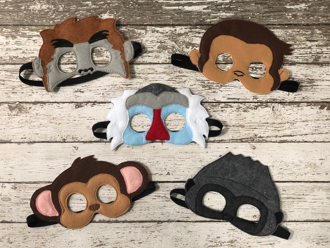 Monkey Masks Kids Masks Kids Costumes Primate Mask Halloween Mask Dress ...