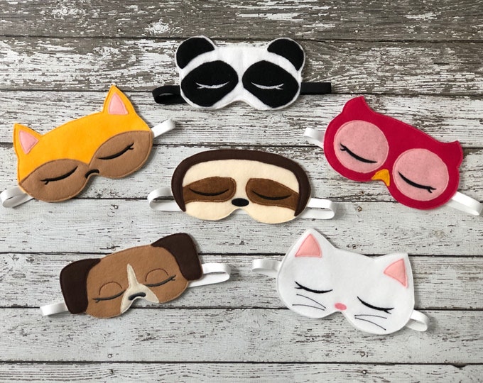 Animal Sleep Mask Sloth Sleep Mask Owl Sleep Mask Fox Sleep Mask Cat ...
