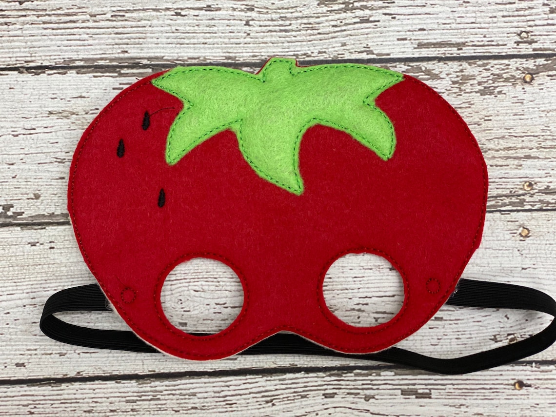 Fruit Masks Fruit Felt Masks Apple Mask Banana Mask Strawberry Mask ...