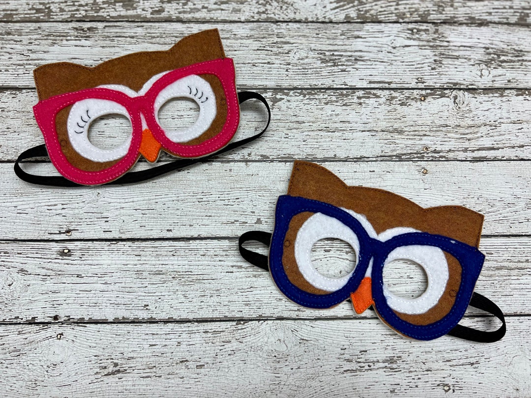 Geeky Owl Masks Nerdy Owl Costume Kids Masks Kids Costumes Smart Owl ...
