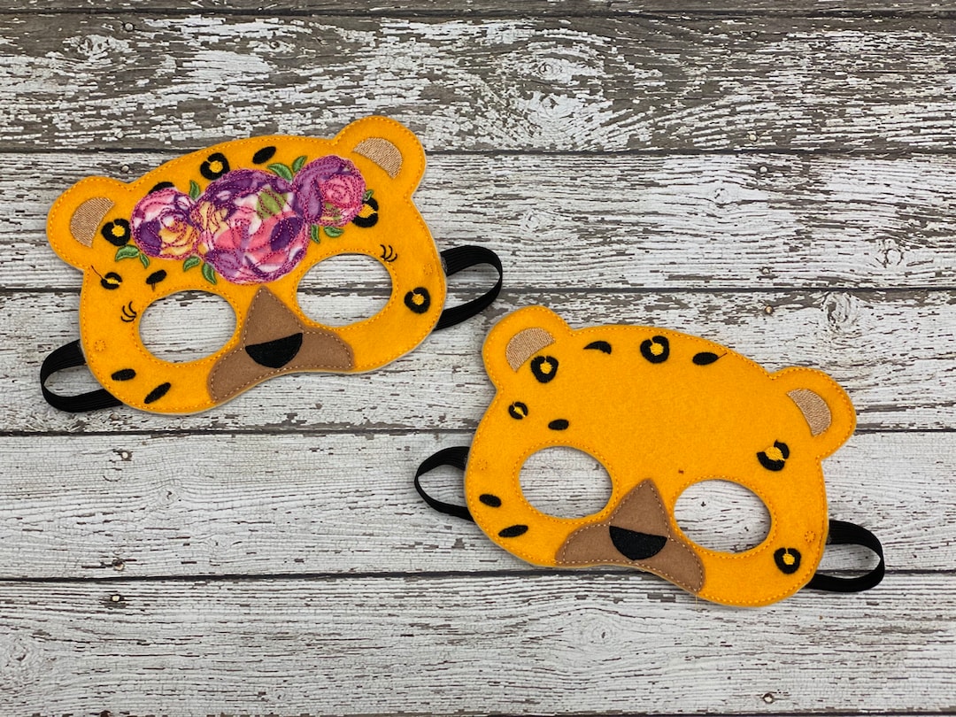 Leopard Animal Mask Leopard Costume Floral Leopard Mask Girl African ...