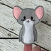 Mouse Finger Puppet Mouse Puppet Mouse With Cookie Finger Puppet Animal ...