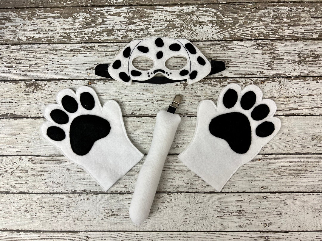 Embroidered Felt Dalmatian Mask & Costume Set: Kids Party Favor - Etsy