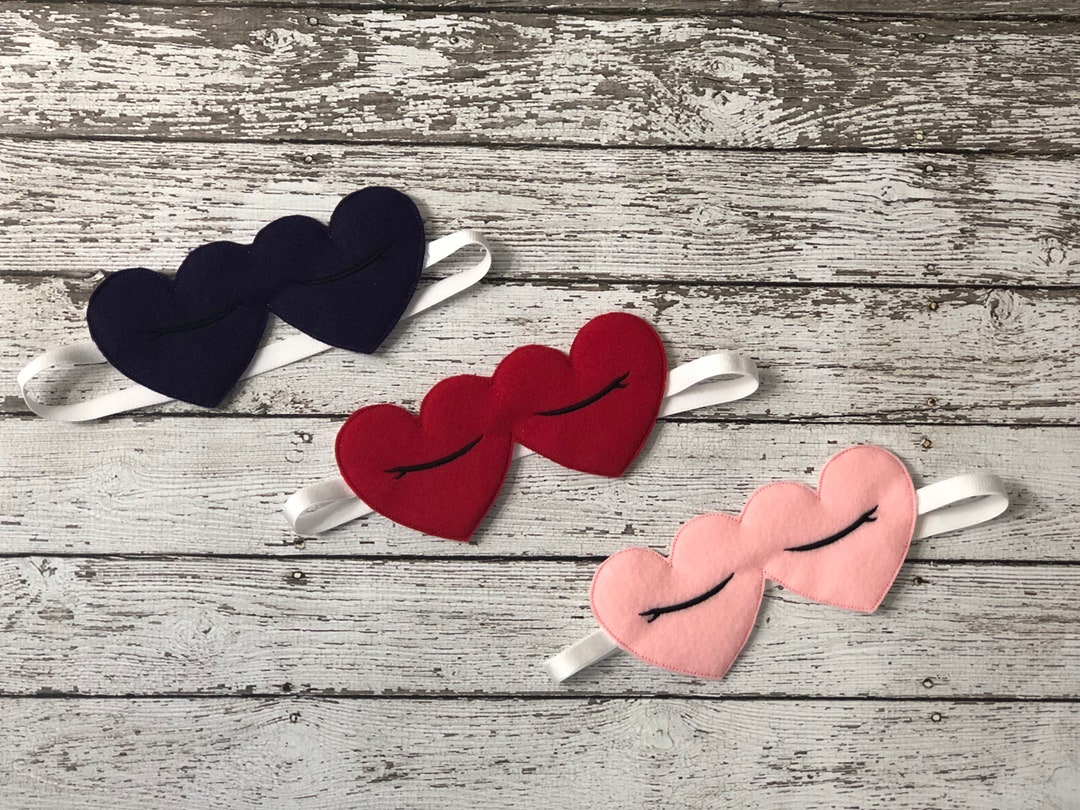 Heart Sleep Mask Valentine Sleeping Mask Eye Mask Eye Pillow Blindfold ...