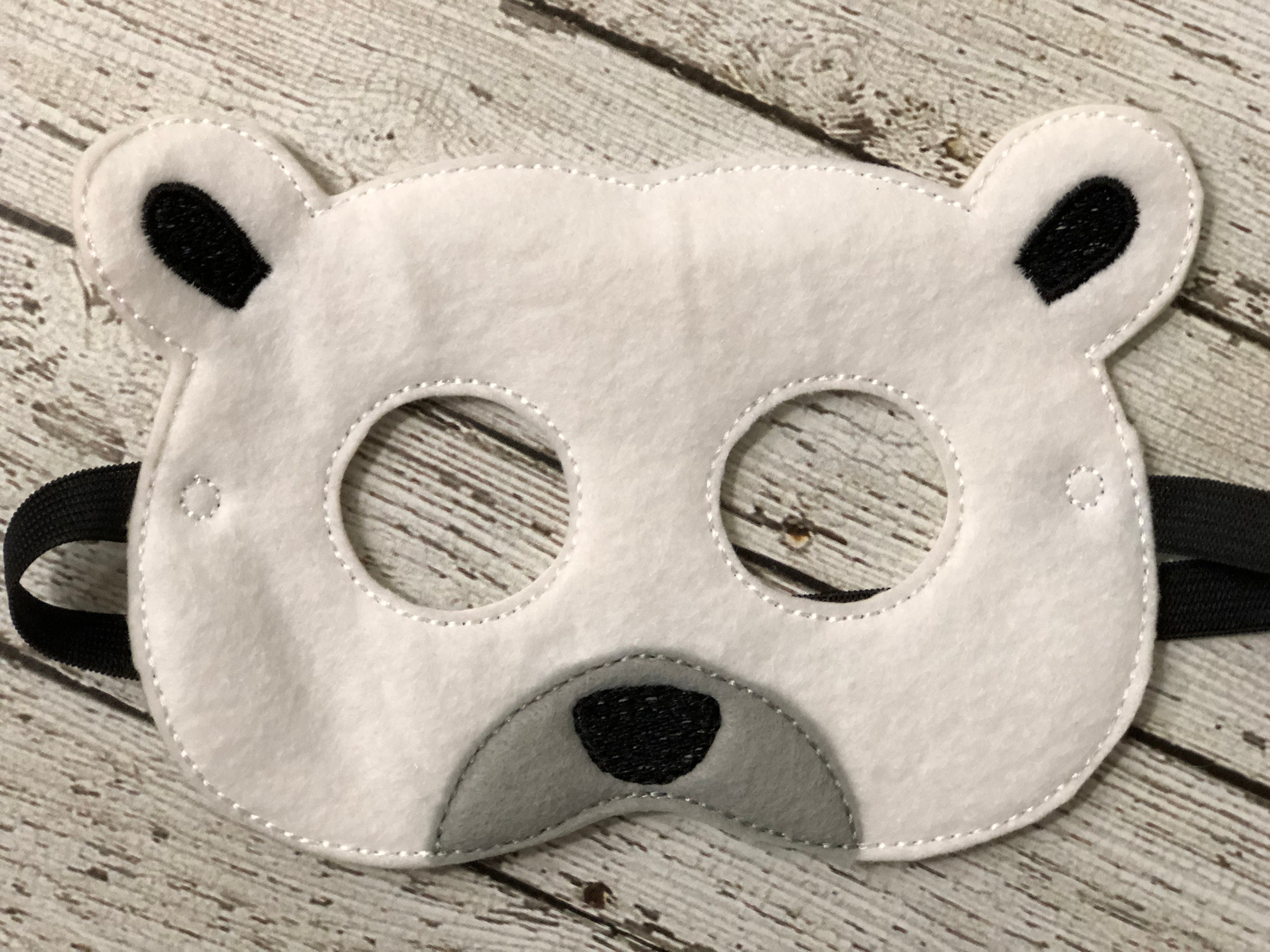 Charming Bear Mask - Eco-friendly, Embroidered Felt Costume in Six ...