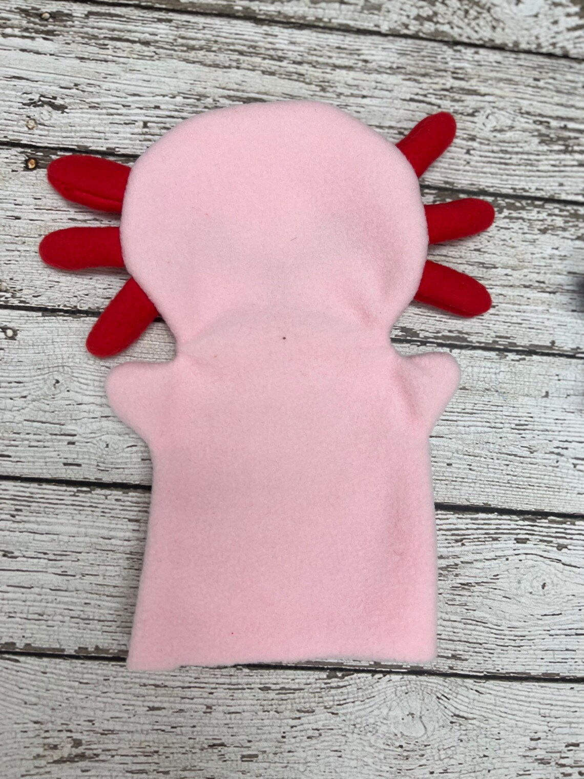 Axolotl Hand Puppet Axolotl Puppet Axolotl Fleece Handpuppet - Etsy