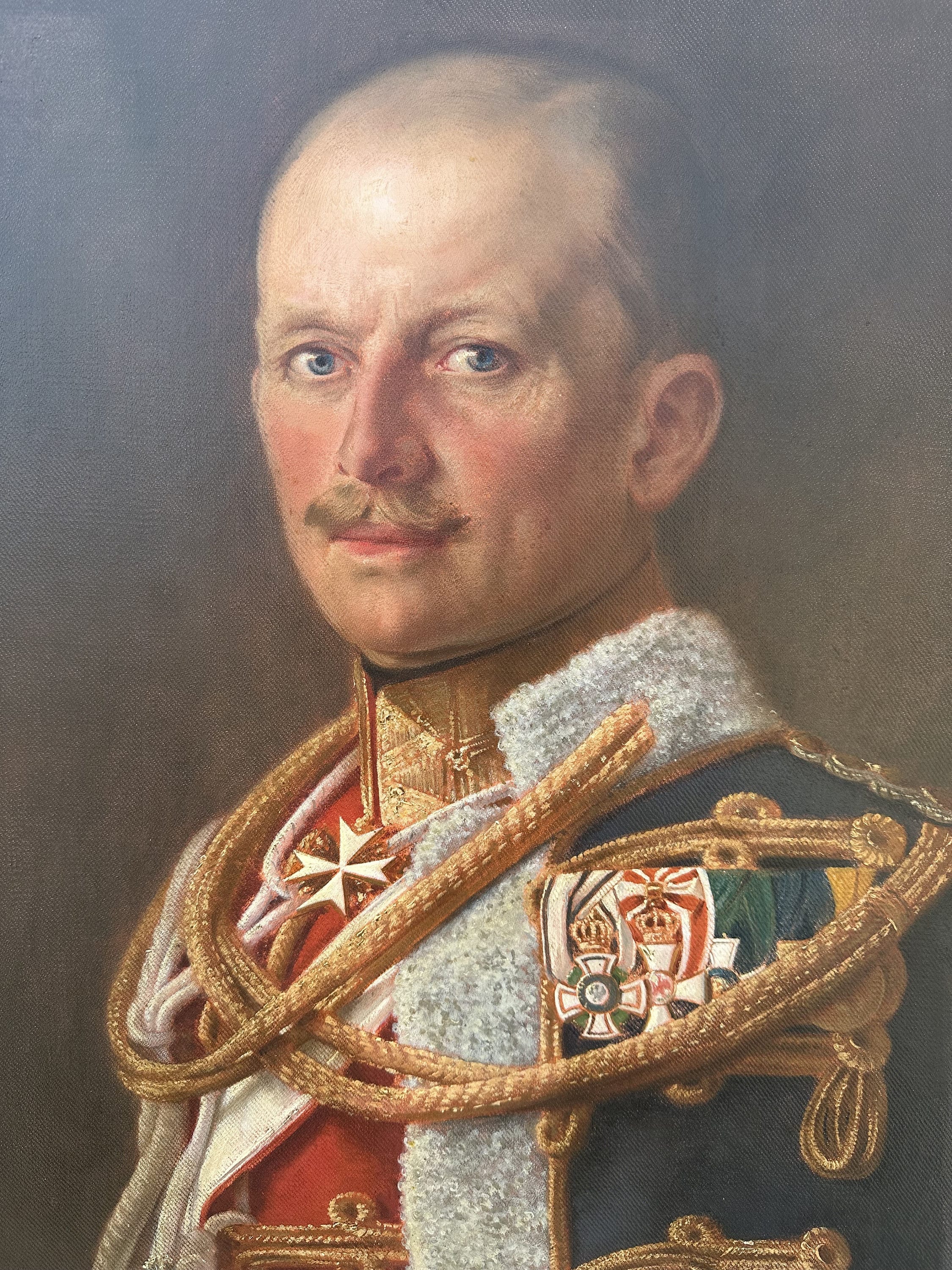 Antique Portrait Painting of a Prussian Major General - Etsy