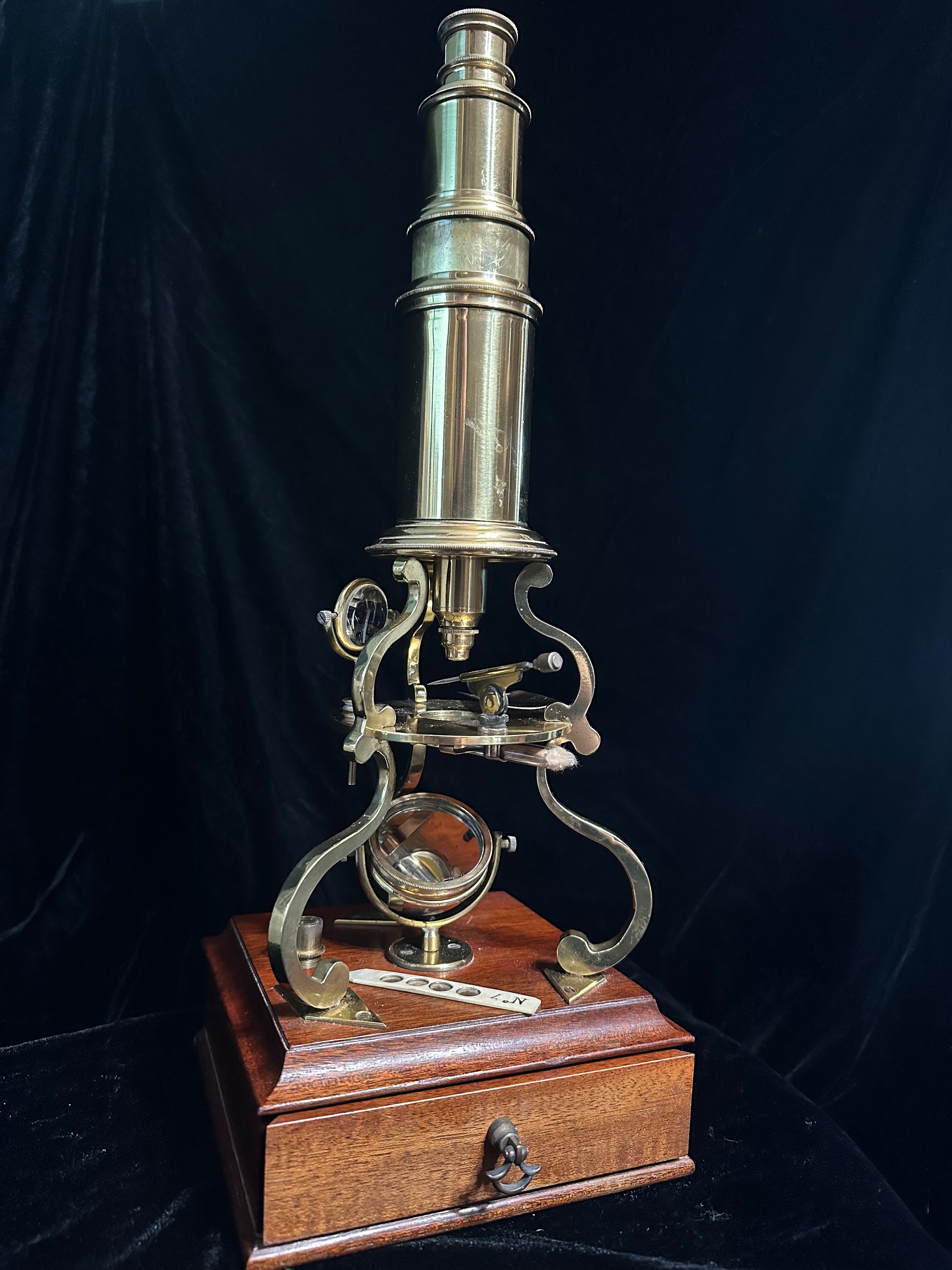 High-quality Reproduction of a Large Antique Culpeper Microscope With ...