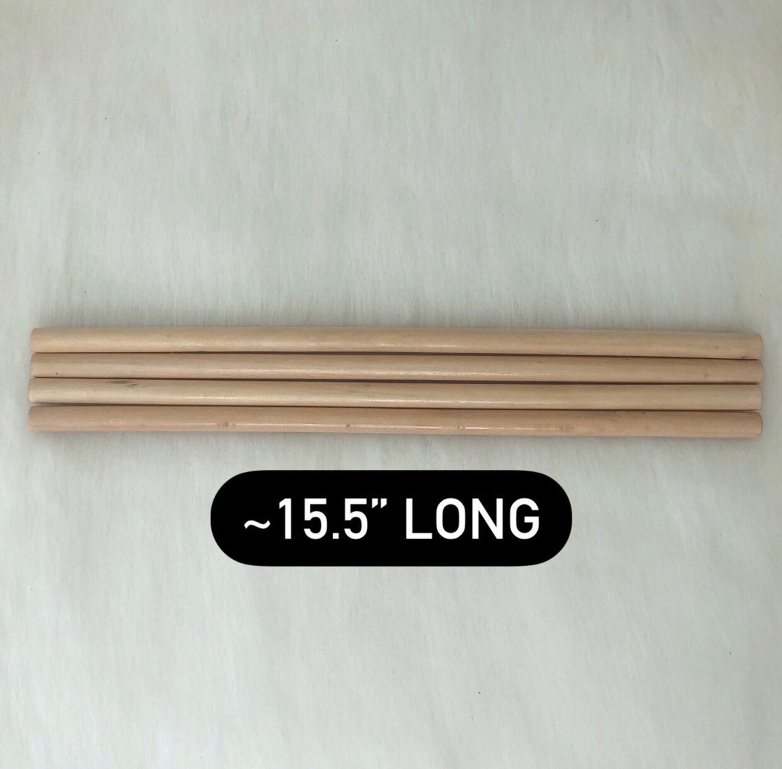 4 Pcs Natural Wooden Dowel | Macrame Craft Supplies | Round Wood Sticks ...