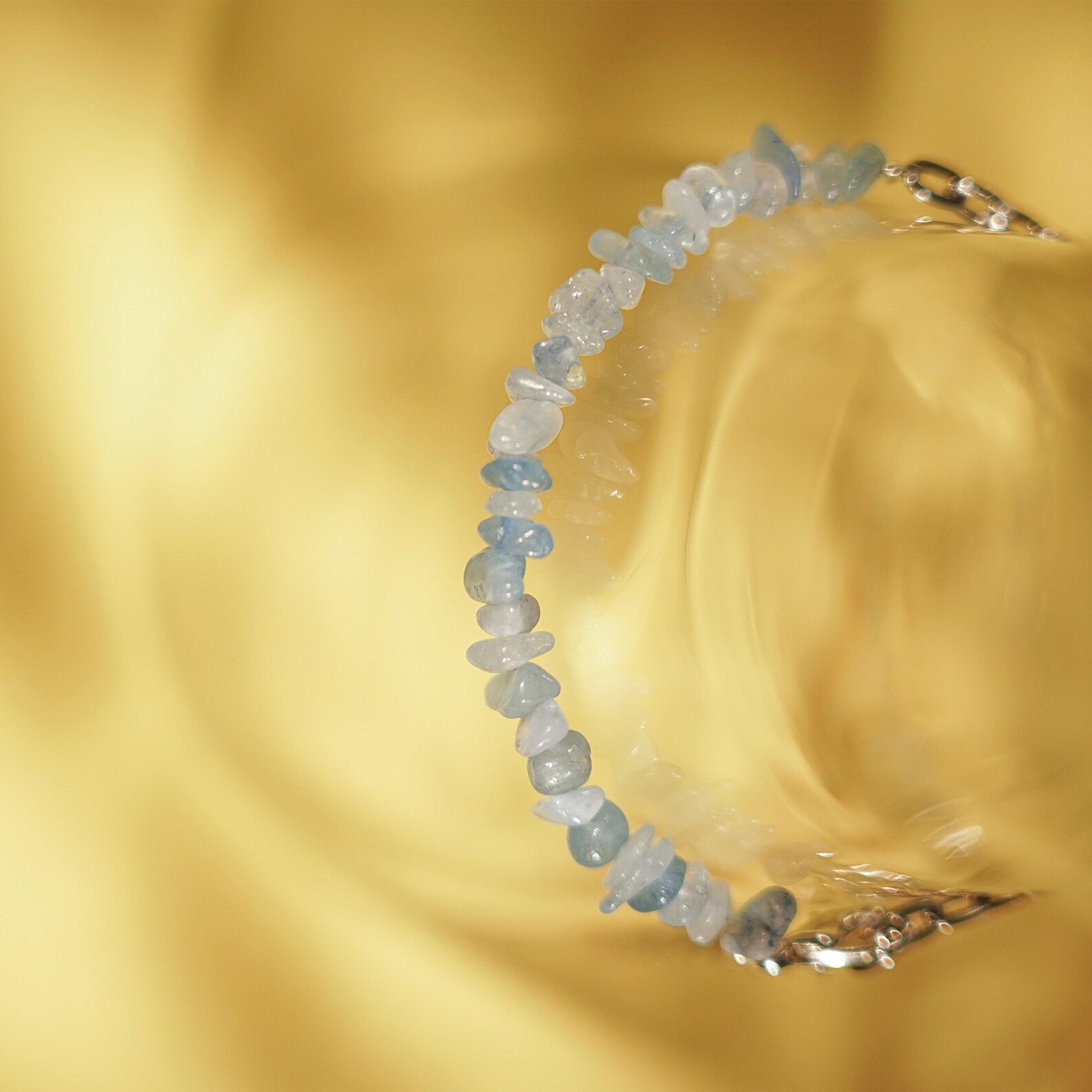Healing Crystal Gemstone Bracelets,natural Crystals Stretchy Chip ...