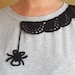Spider Web Collar Crochet Pattern - US Crochet Terms - Halloween Outfit ...