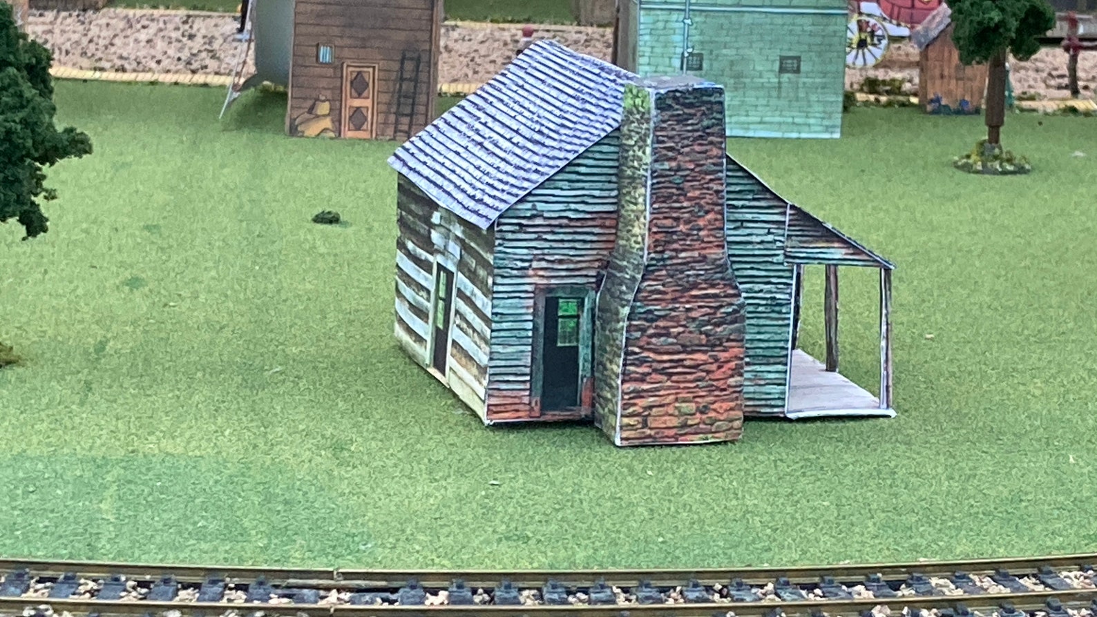 HO Scale Carter Shields Cabin: Custom Cardstock Model Railroad Diorama ...