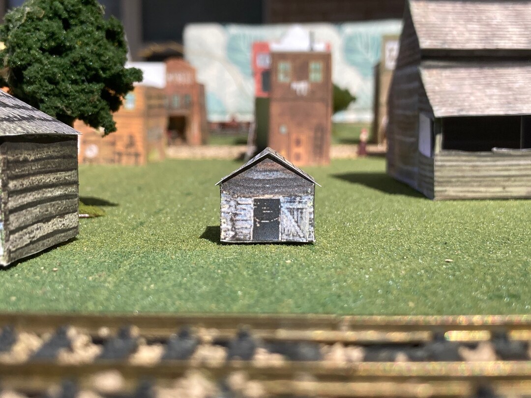 HO Scale Herb Shed, Custom Built From Cardstock for School or History ...