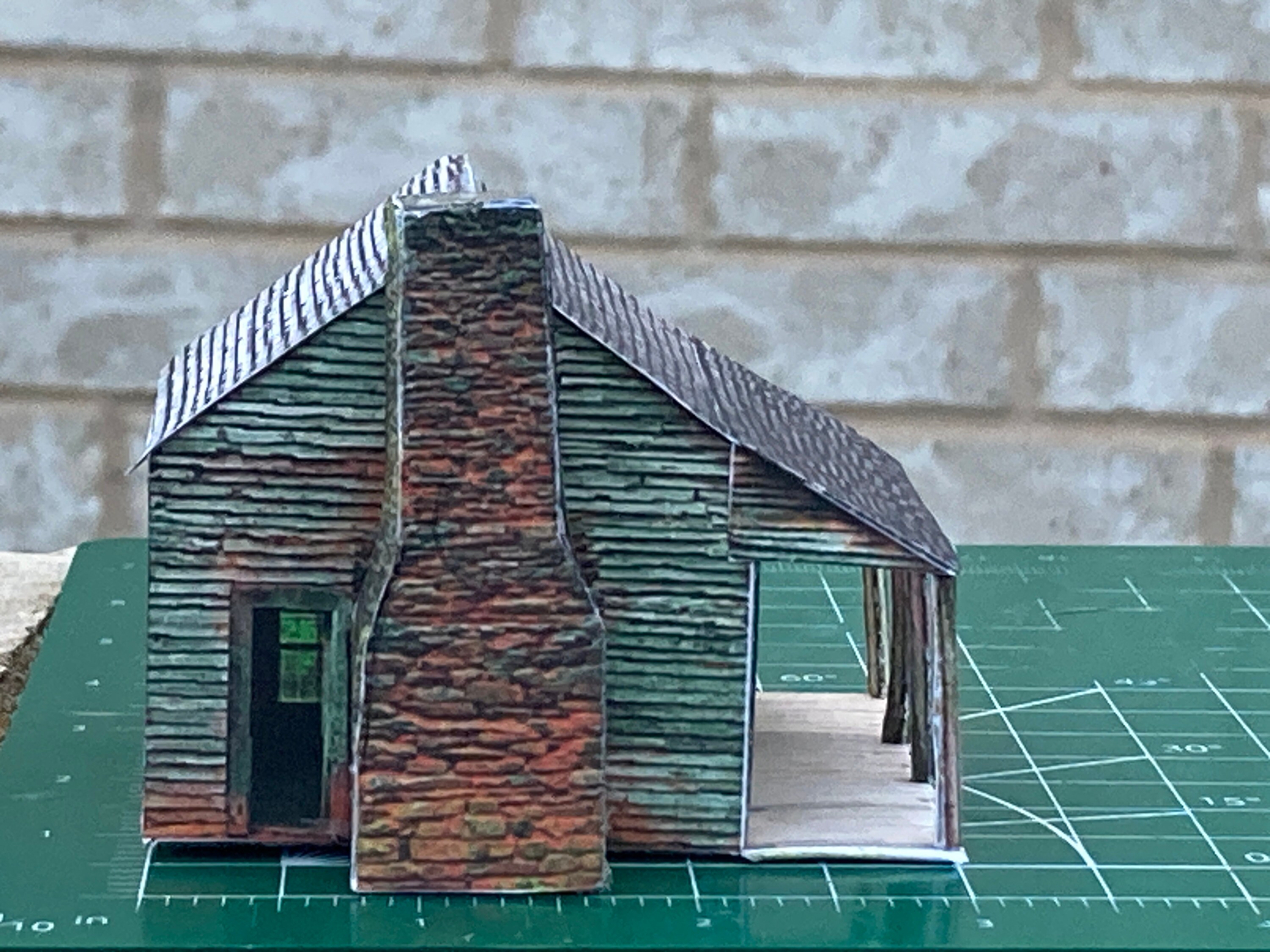 HO Scale Carter Shields Cabin: Custom Cardstock Model Railroad Diorama ...