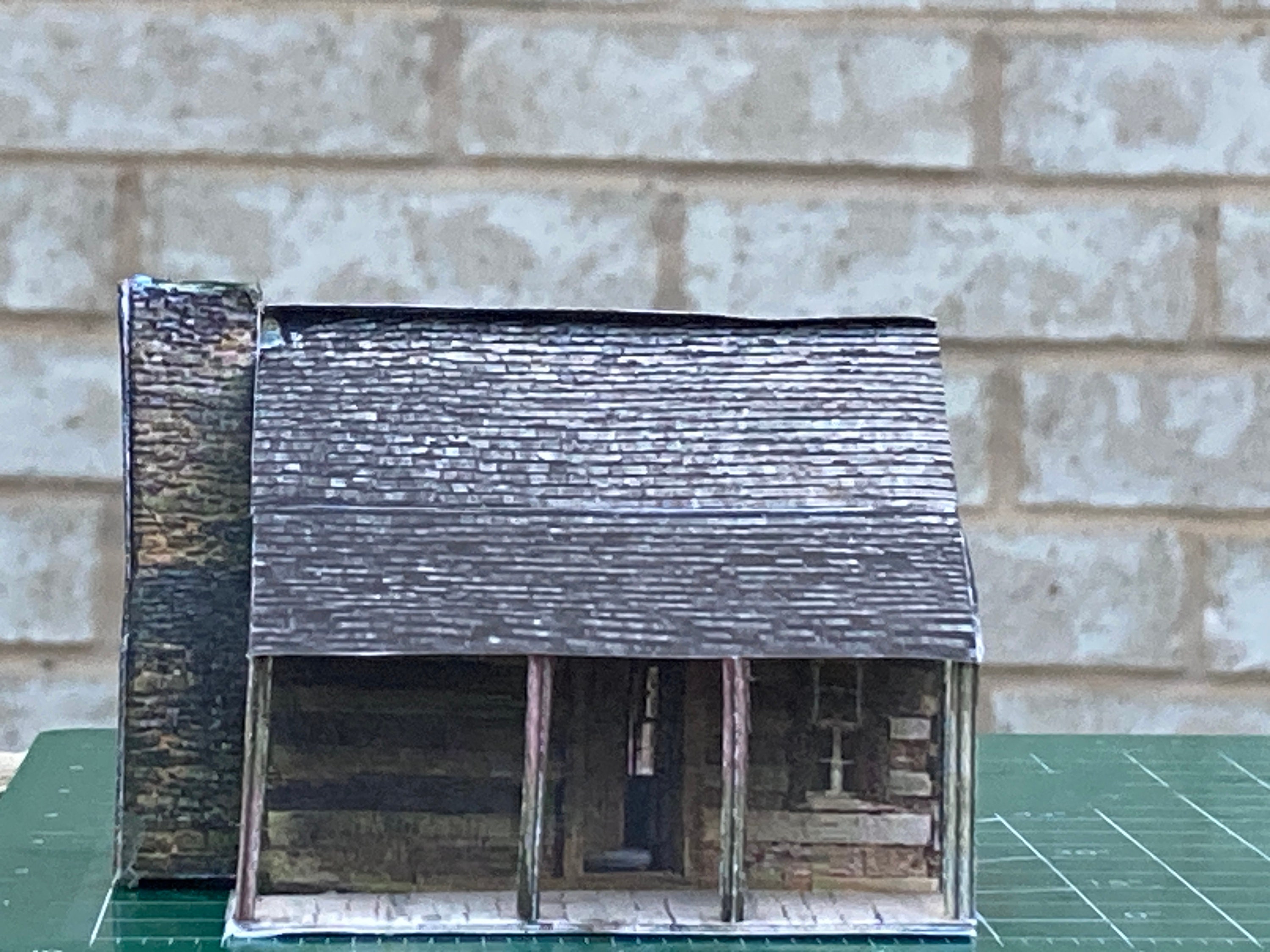 HO Scale Carter Shields Cabin: Custom Cardstock Model Railroad Diorama ...
