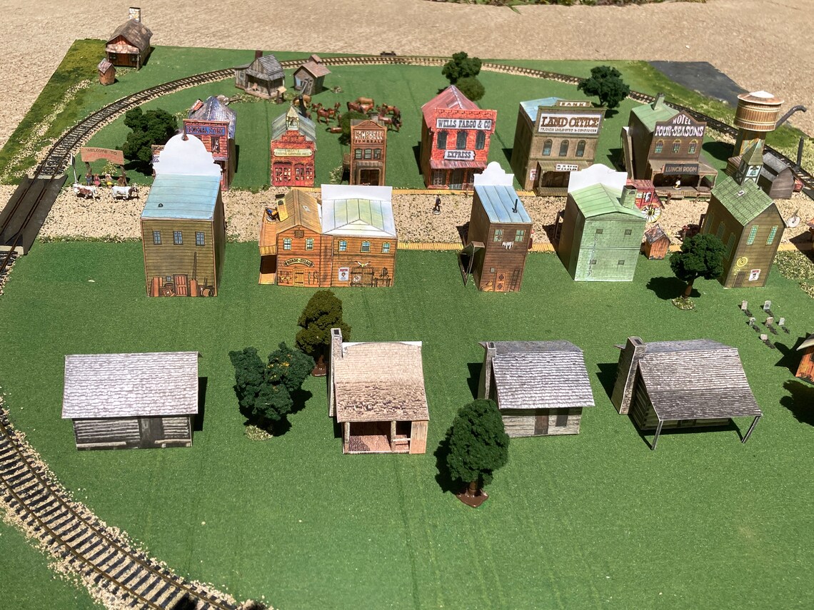 HO Scale (1/87) Hico Log Cabin Miniature Model Old West Built to Order ...