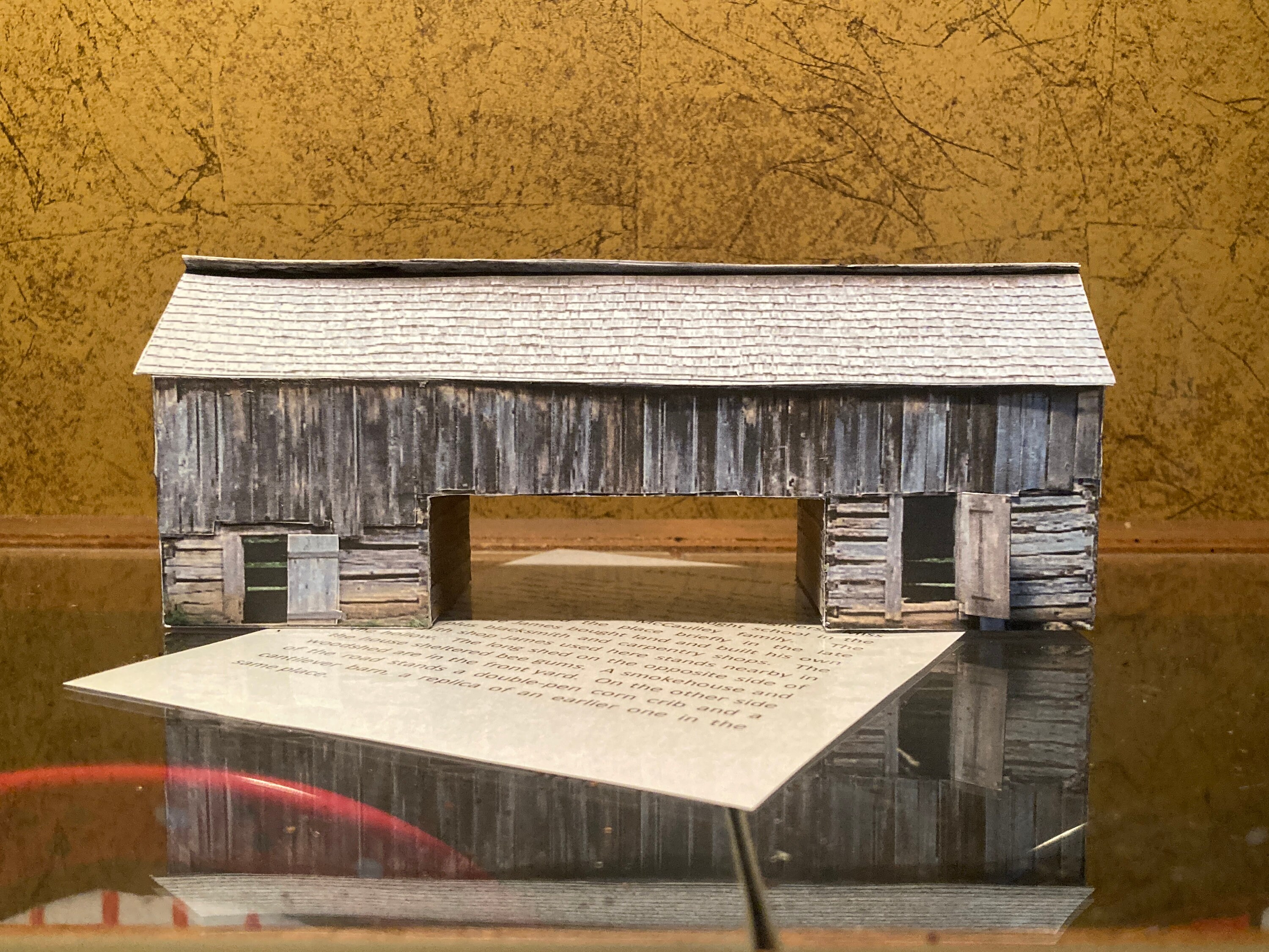 HO Scale Cable Barn, Custom Built From Cardstock for School or History ...
