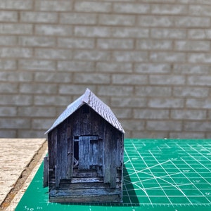 HO Scale Cable Barn, Custom Built From Cardstock for School or History ...