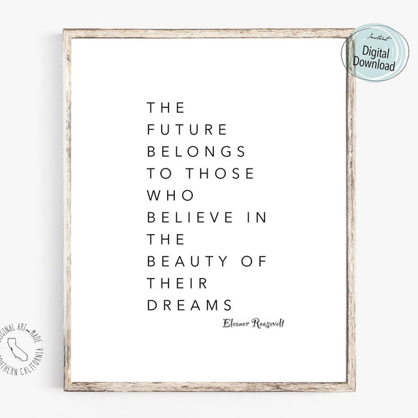 Eleanor Roosevelt Quote - Etsy