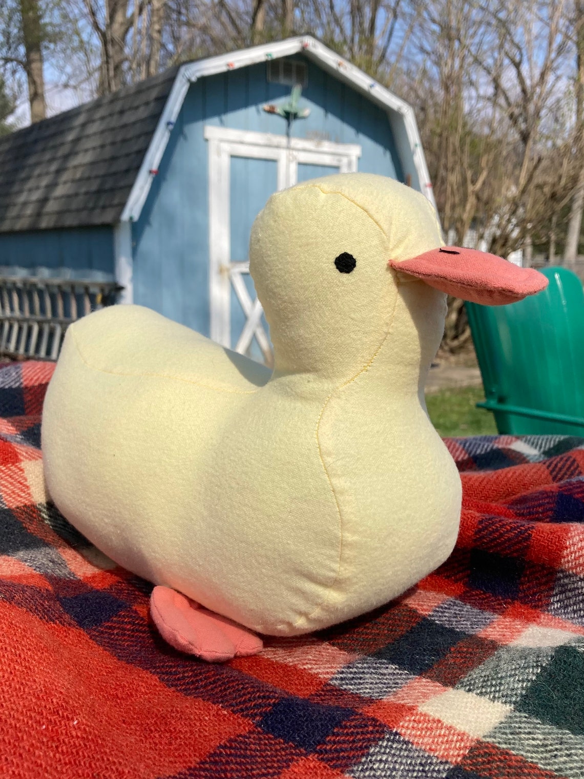 Duck Plush Handmade Stuffed Duck Made With Recycled - Etsy