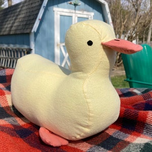 Duck Plush Handmade Stuffed Duck Made With Recycled - Etsy